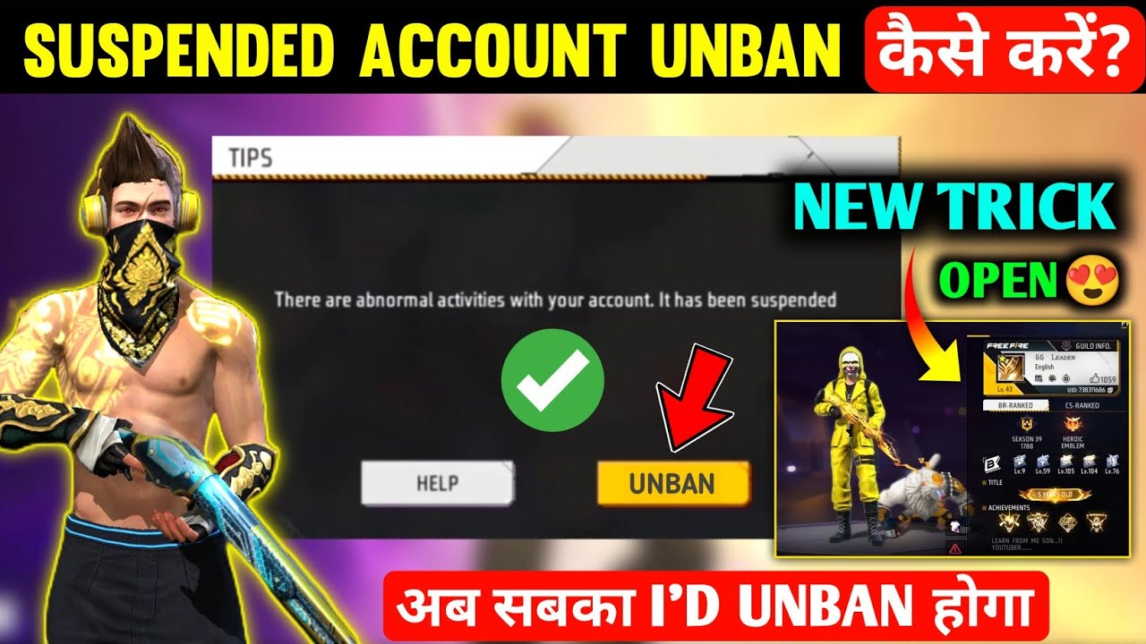 How to Unban Suspended FF Account | Free Fire Account Unban kaise kare ...