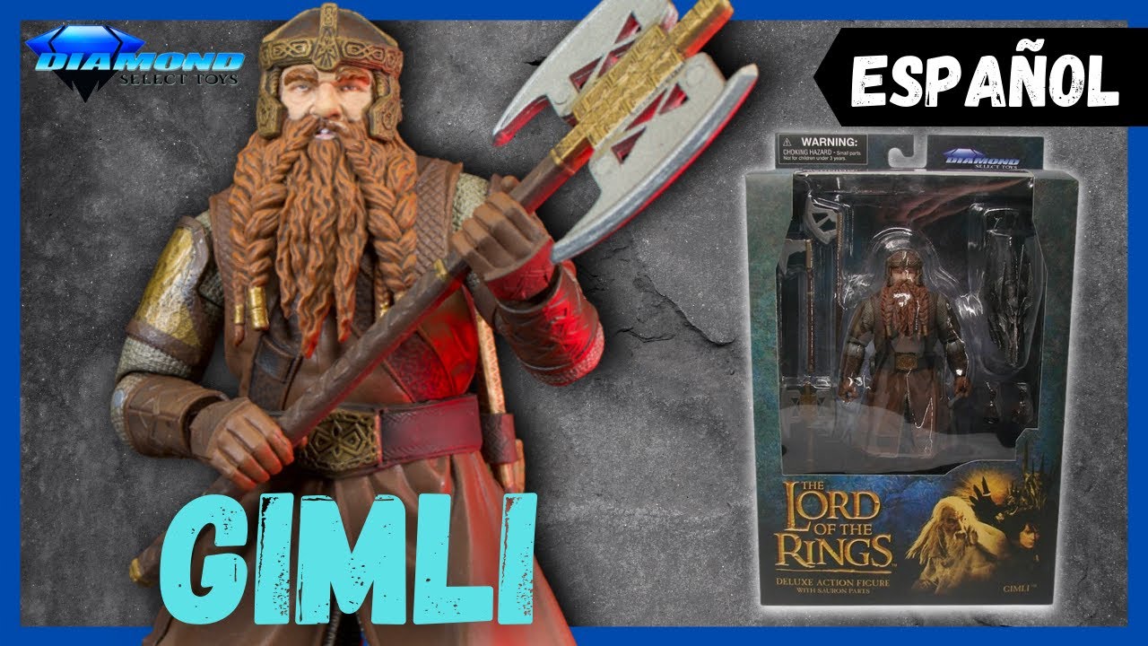 🔹 Gimli Diamond Select Toys Unboxing español BAF Sauron // Figura Gimli ...