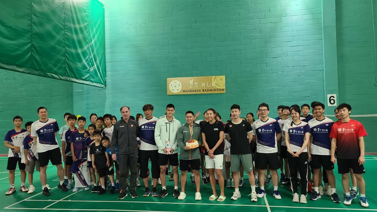 Mandarin Badminton Club Sending Off Canadian Badminton Olympians - YouTube
