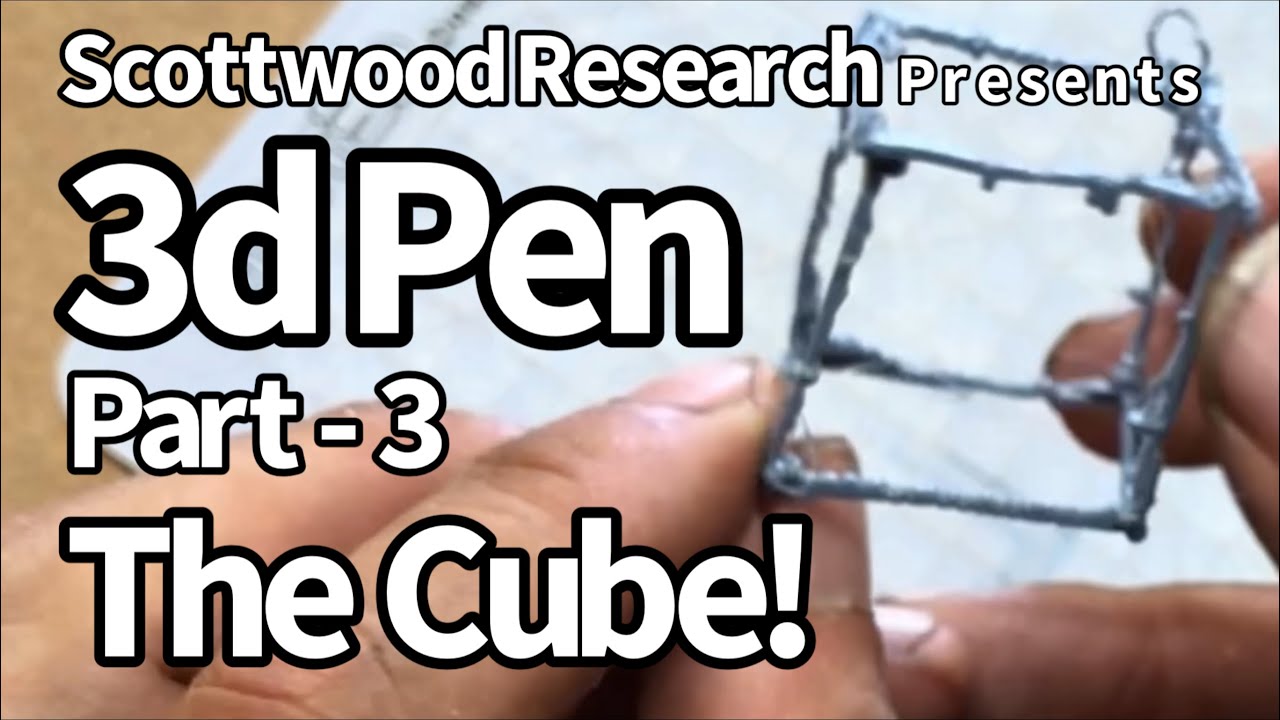 3D pen - pt 3 - Cube #1 - My first ’thing’! - YouTube