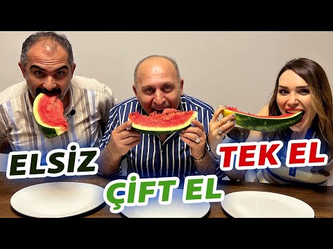 TEK EL, ÇİFT EL, ELSİZ YEMEK YARIŞMASI !!