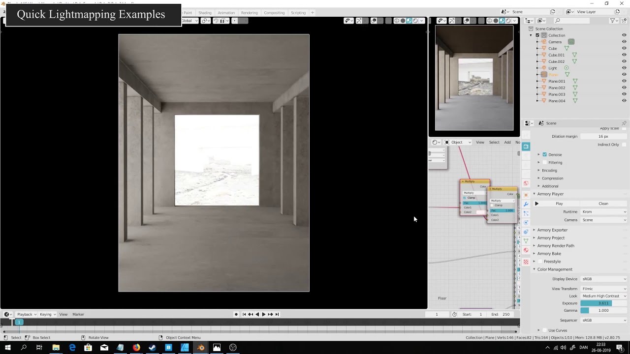 Blender, Lightmapping addon and Armory - YouTube