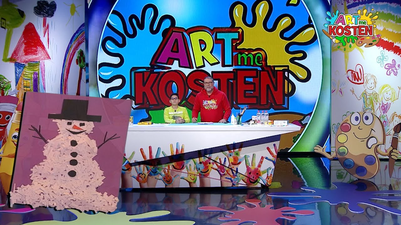 Si të ndërtojmë një plak dëbore me fleta formati A4 | Art me Kostën ...