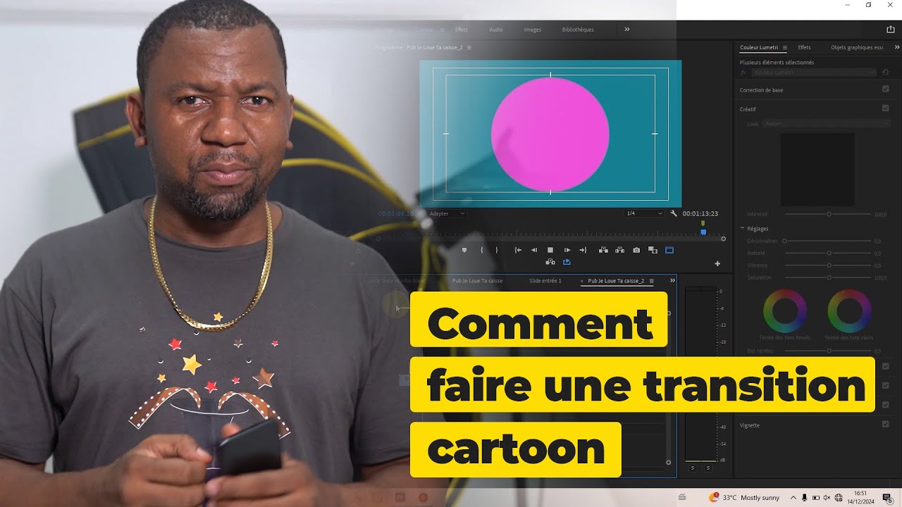 comment créer une transition cartoon dans première pro - YouTube