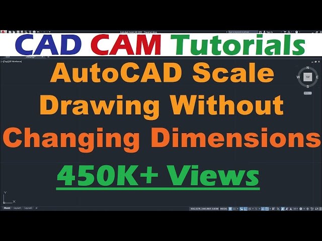 AutoCAD Scale Drawing Without Changing Dimensions AutoCAD Scale Object AutoCAD Scale Drawing Without Changing Dimensions AutoCAD Scale Object