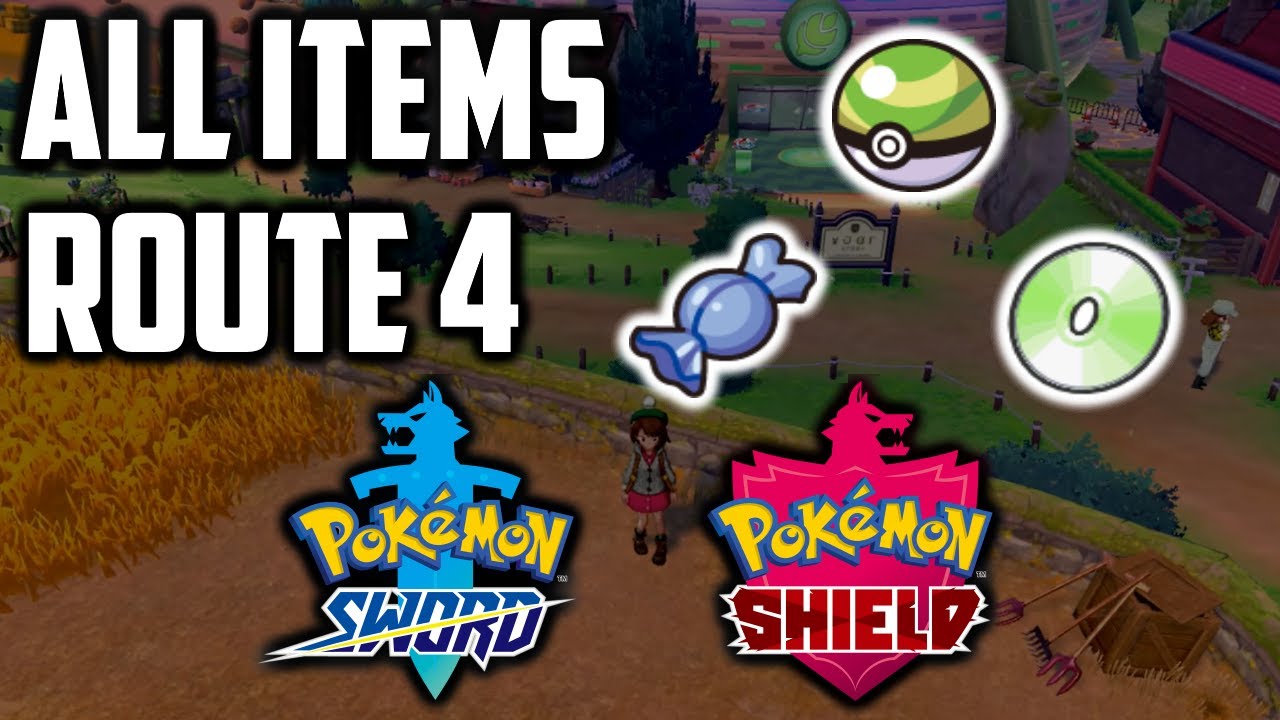 ALL Hidden Items in Route 4 - Pokemon Sword & Shield - YouTube