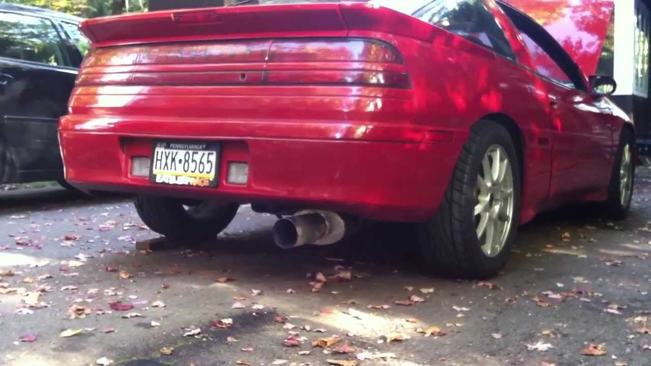 Cammed 1G Mitsubishi Eclipse GsT Exhaust - YouTube