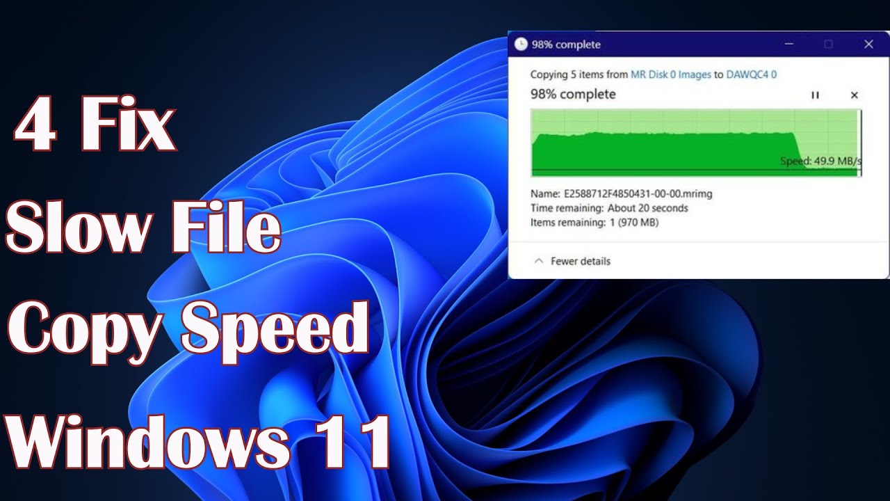 Slow File Copy Speed in Windows 11 - 4 Fix - YouTube
