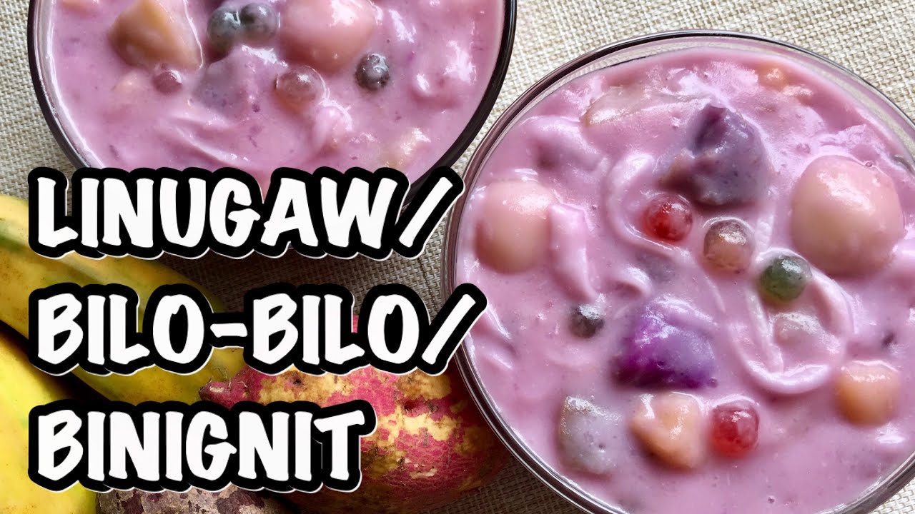 How to cook Linugaw/ Bilo-bilo/ Binignit - YouTube
