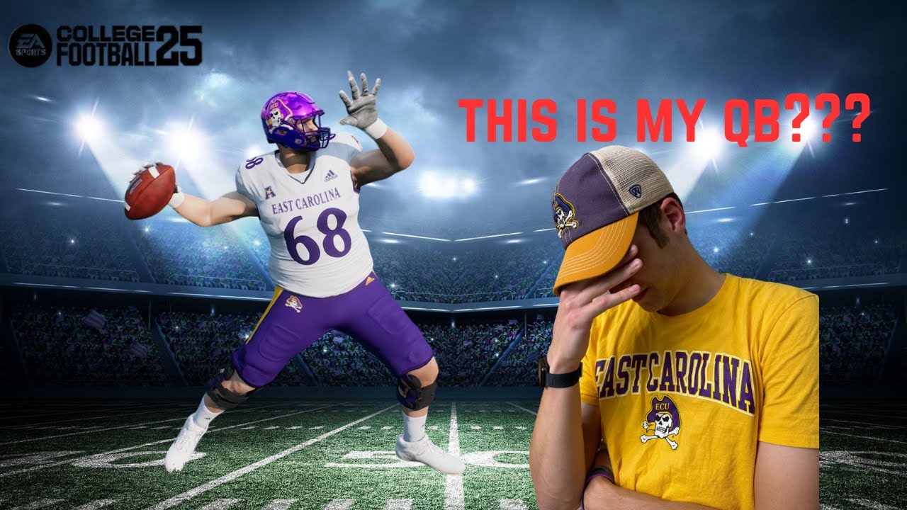 I Played College Football 25 BUT I Had to use a RANDOM Player at QB ...