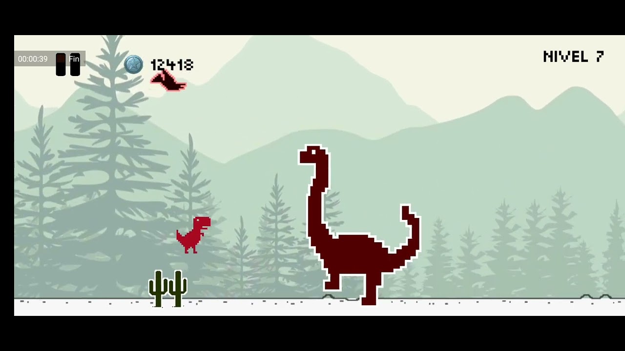 como ganar el nivel 7 de jumping dino - YouTube