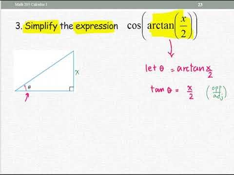 M203 Sec1_4 Use Right Triangle to Simplify Trig Expression - YouTube