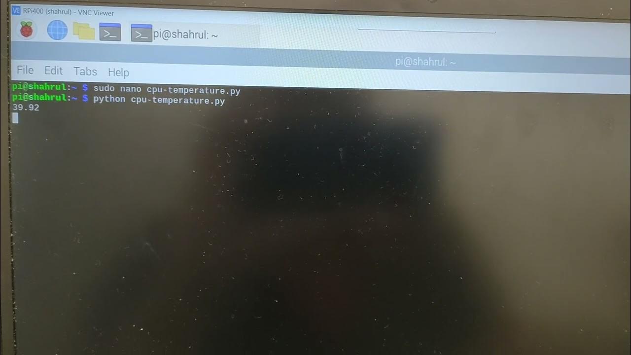 Raspberry Pi CPU Temperature - YouTube