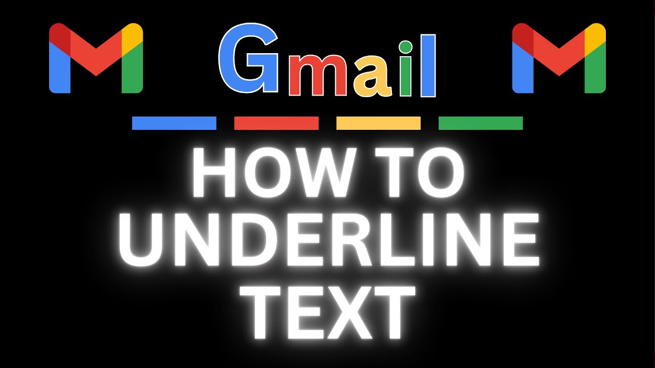 How To Underline Text In An Email Using Gmail | Easy Step-by-Step Guide ...