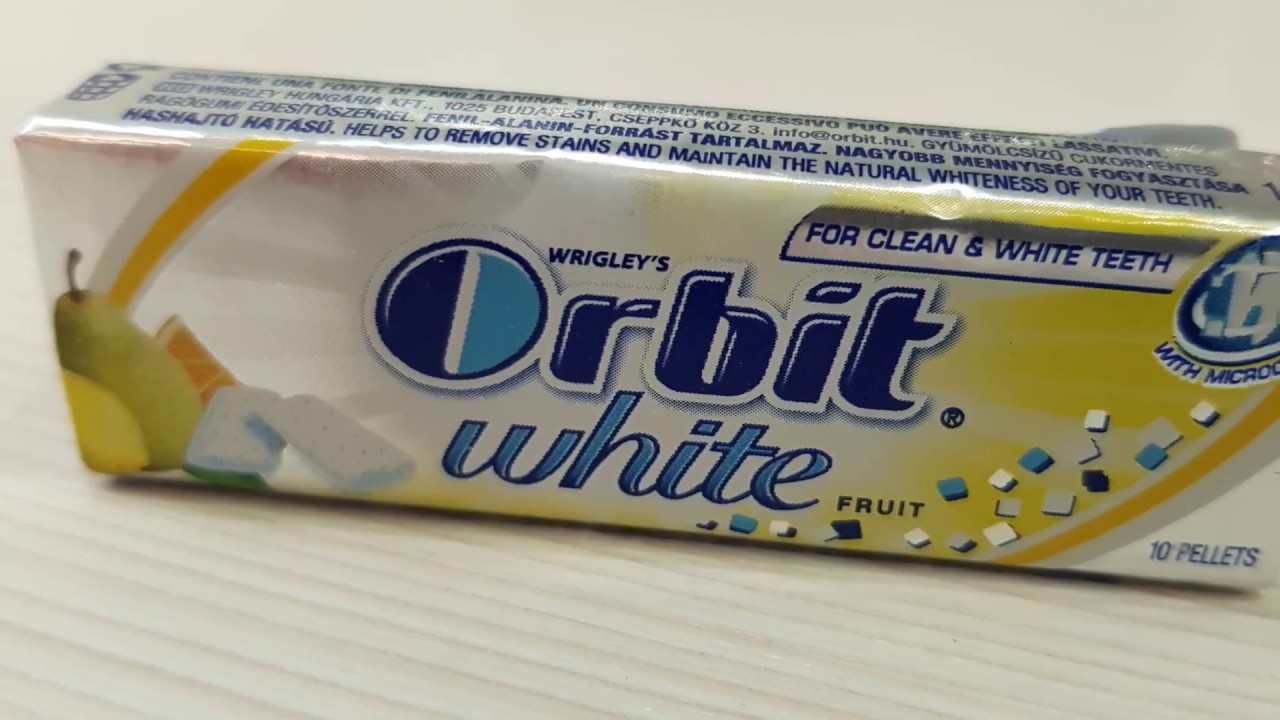 Wrigley's Orbit White Fruit Unboxing Product Opening - YouTube