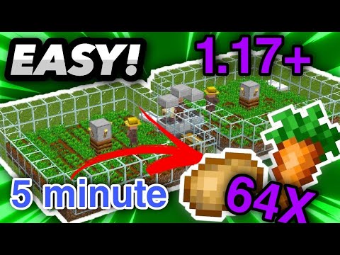 How I make a automatic and infinite food farm in Minecraft ,1.14 + 1.16 ...
