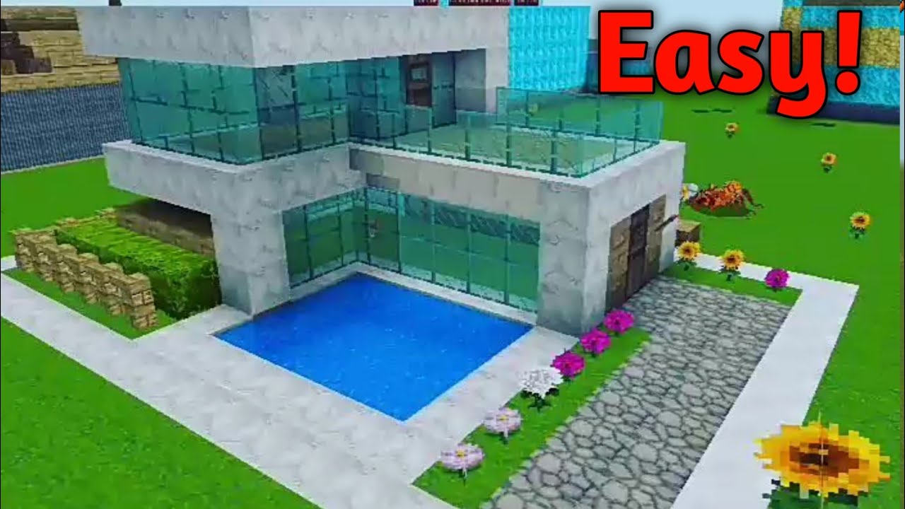 How to build a easy Modern house in Realmcraft|Realmcraft house ...