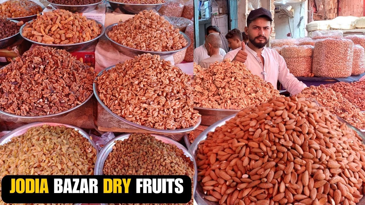 Dry Fruits Wholesale Market in Karachi l Jodia Bazar l Cheapest Dry ...