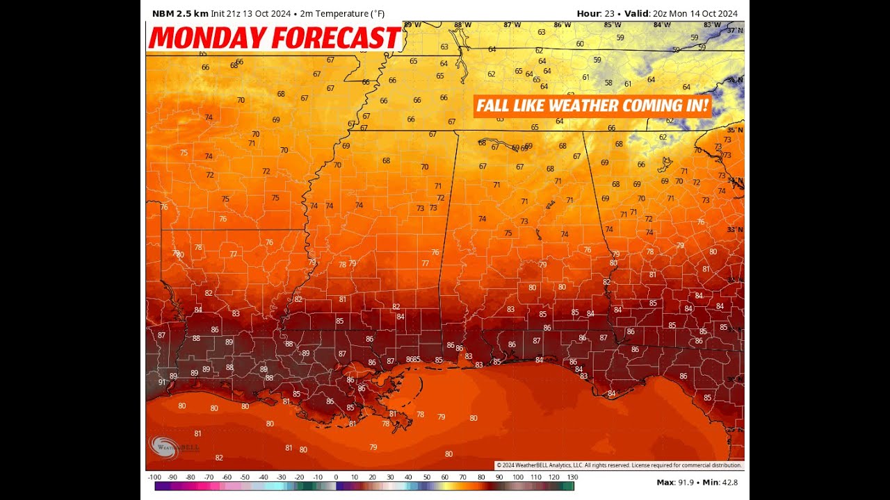 Some Light Showers Possible Early Monday...First Frost Likely for Some ...