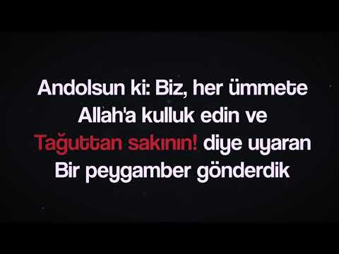 Tağutu red,Allaha iman ☝️