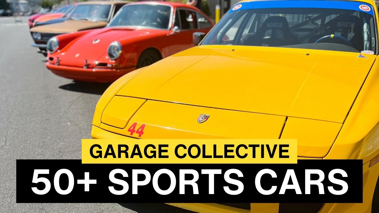 50+ Sports Cars at Garage Collective's Anniversary Party - YouTube