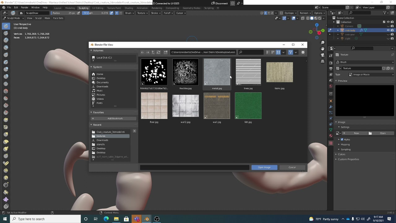 Sculpting textures strokes - YouTube