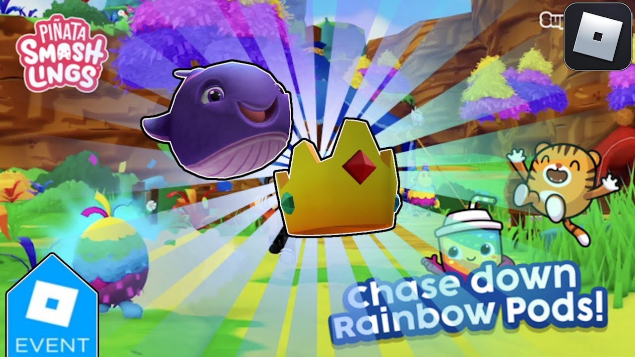 How to get Rainbow Whale Pal and Pinata Bloxy Crownin Roblox Piñata ...