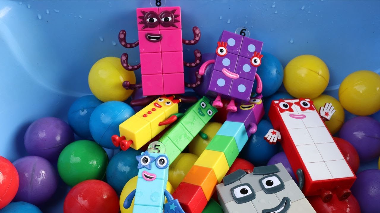 Numberblocks – Numberblock Swimming With 1000 Colour Balls In The Pool ...
