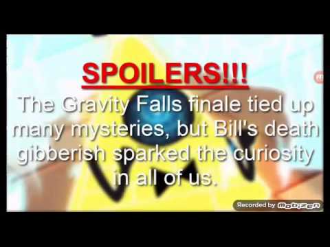 BILL CIPHER'S DEATH BACKWARD MESSAGE! - YouTube