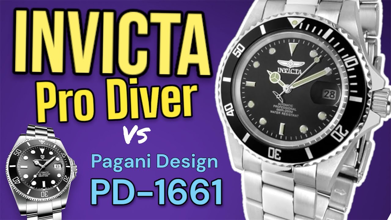 Invicta Pro Diver Review PLUS Comparison with PD-1661 - YouTube