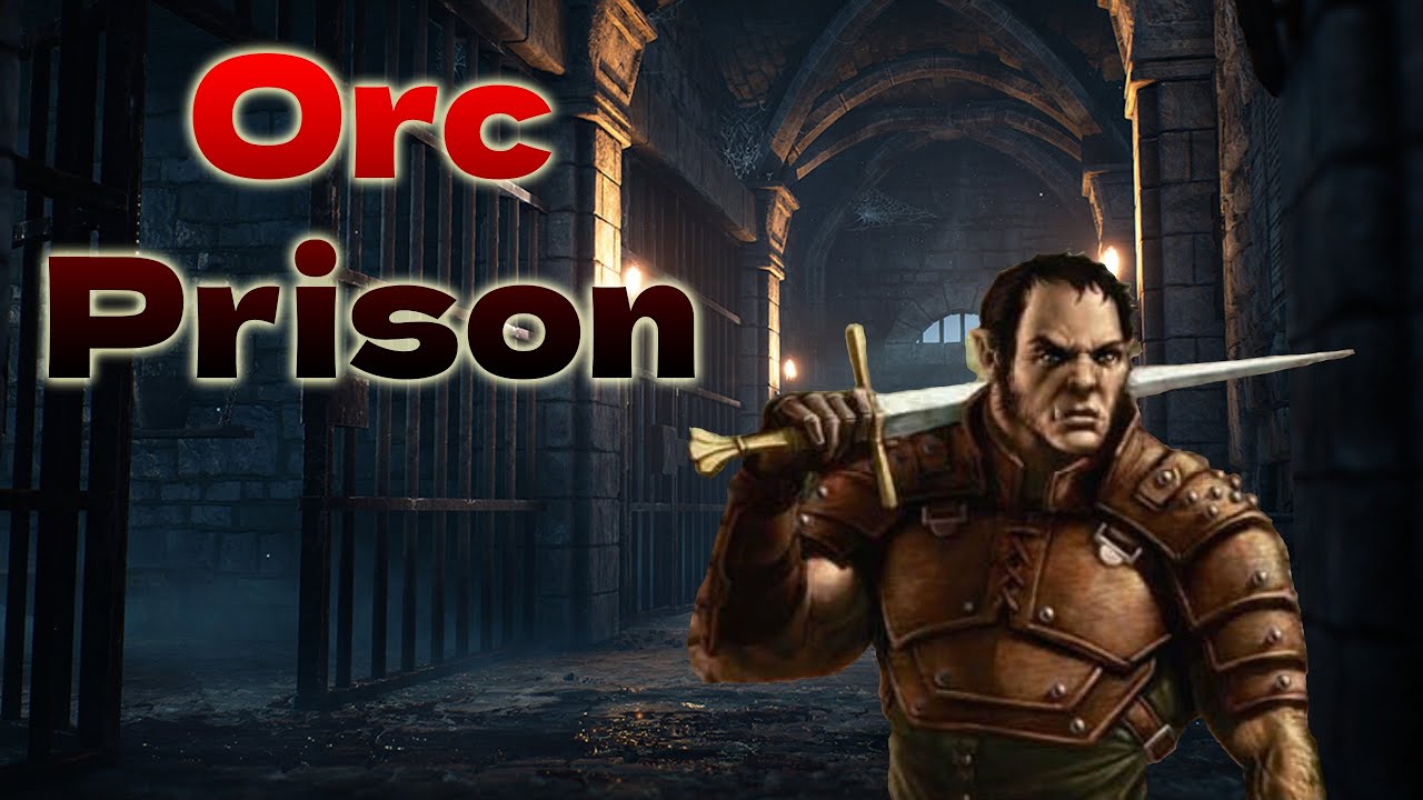 Orc prison with an ogre guard encounter - YouTube