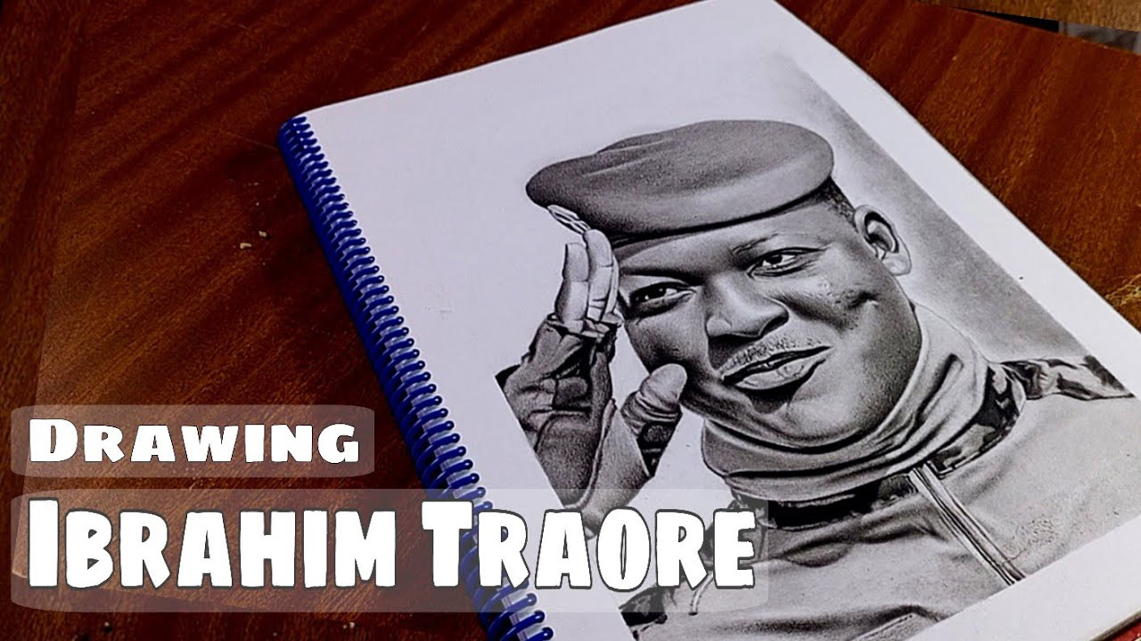 Drawing Ibrahim Traore - YouTube
