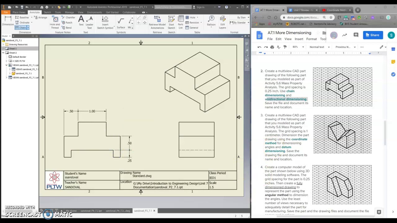Chain Dimensioning/Unidirectional Dimensioning - YouTube