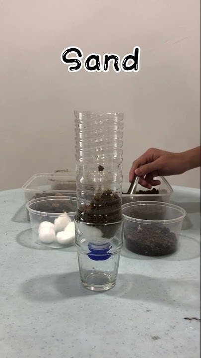 DIY water filter experiment - YouTube