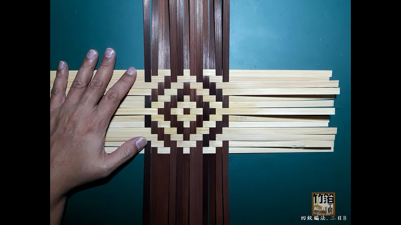 回紋編法.二目B| 2-Grids Seamless Square Weaving Pattern -Type B - YouTube