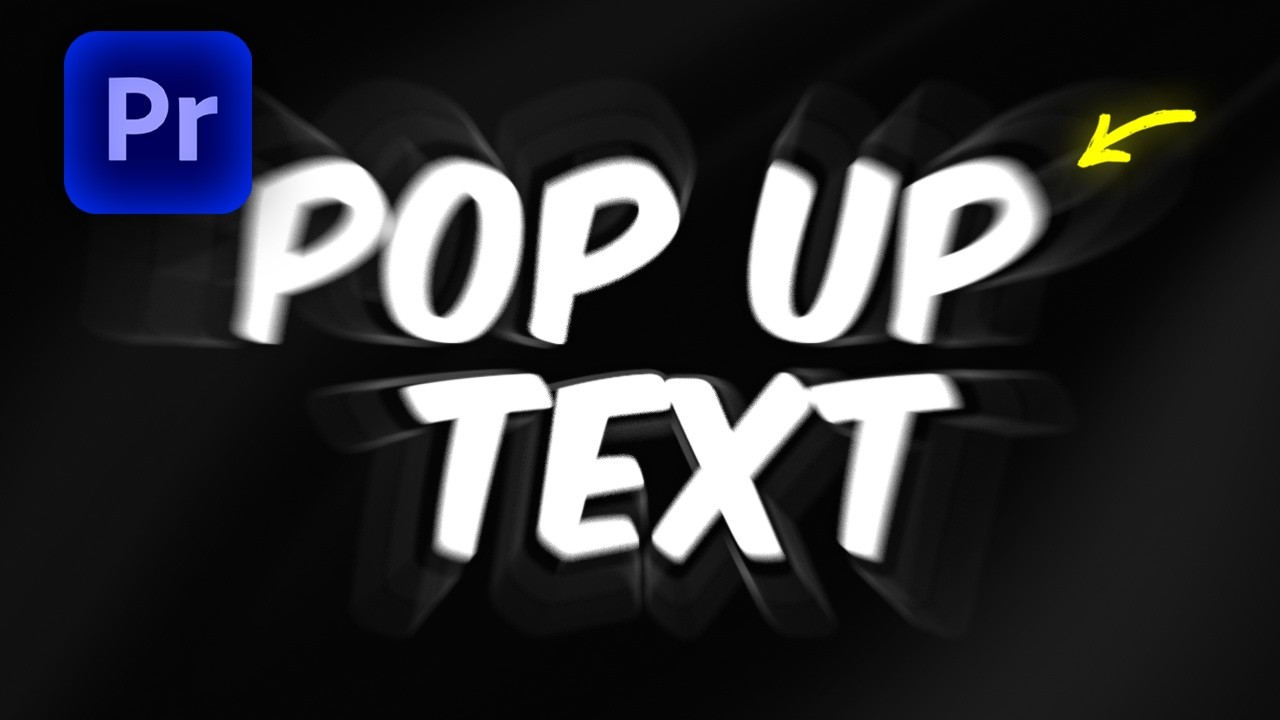 How To Make a Popup Text Effect in Premiere Pro - YouTube