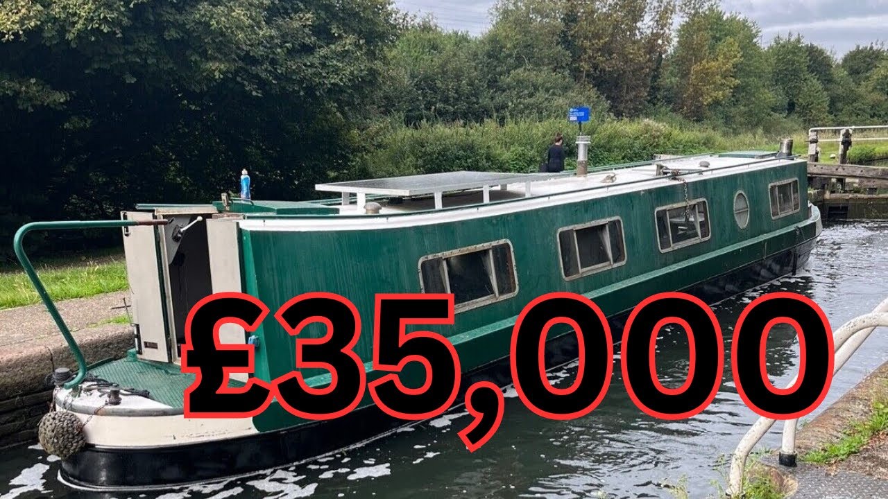 45ft David Piper 1997 Narrowboat - YouTube