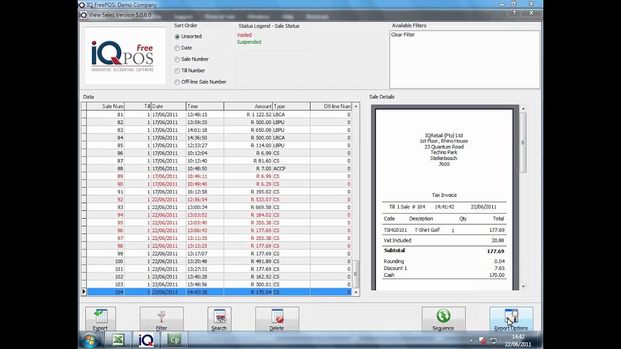 IQ POS POS Sales Cash Sales 20 4 Tender Media Discount - YouTube