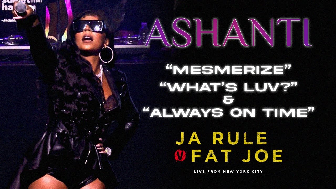 Ashanti performs "Mesmerize", "What's Luv", & "Always on Time" w/ Ja ...