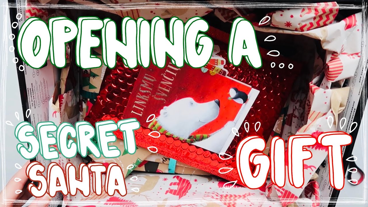 Opening up a Secret Santa Gift | WithLoveTjascha - YouTube