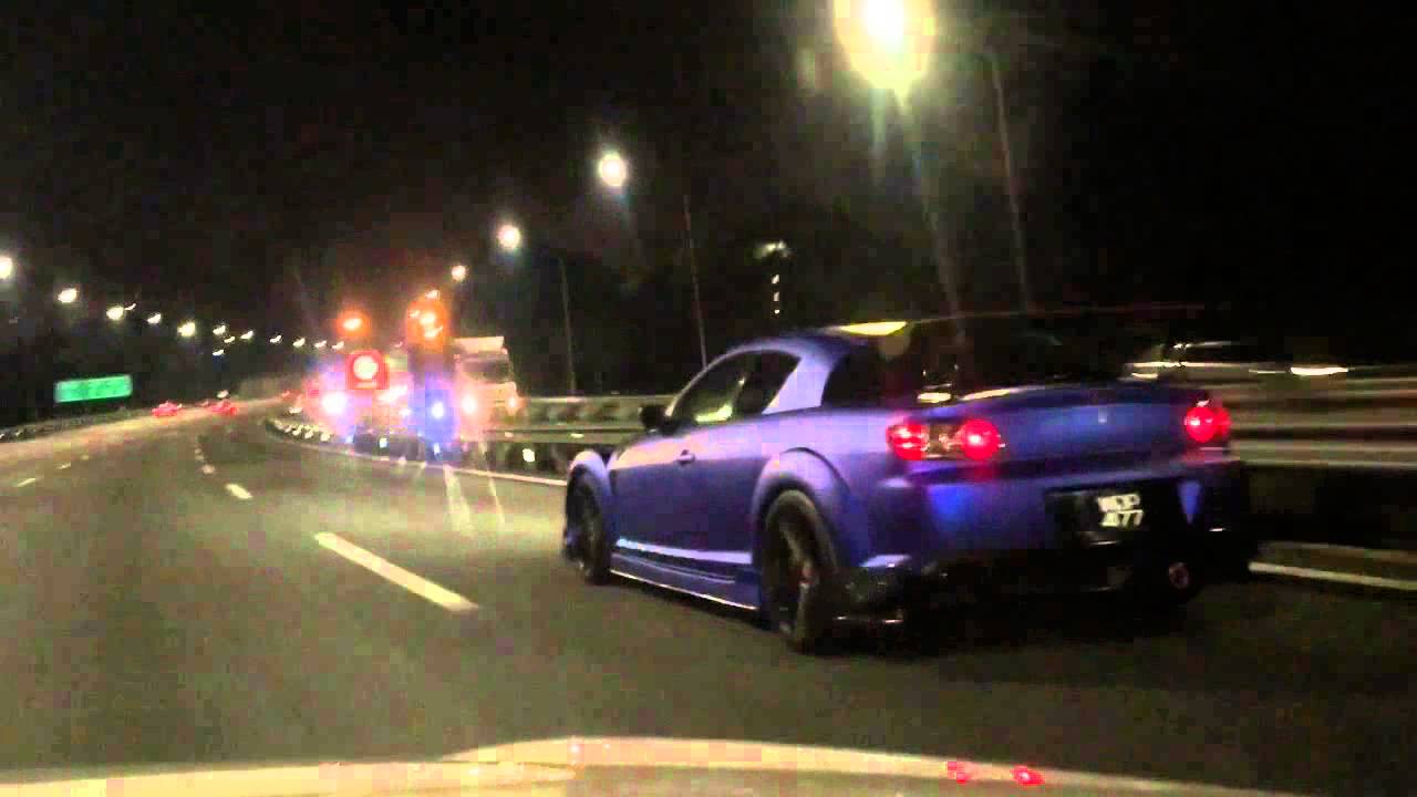 Rx-8 blue matte wrap - YouTube