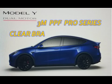 Model Y Gets 3M Clear Bra Applied To It's Front End. - YouTube