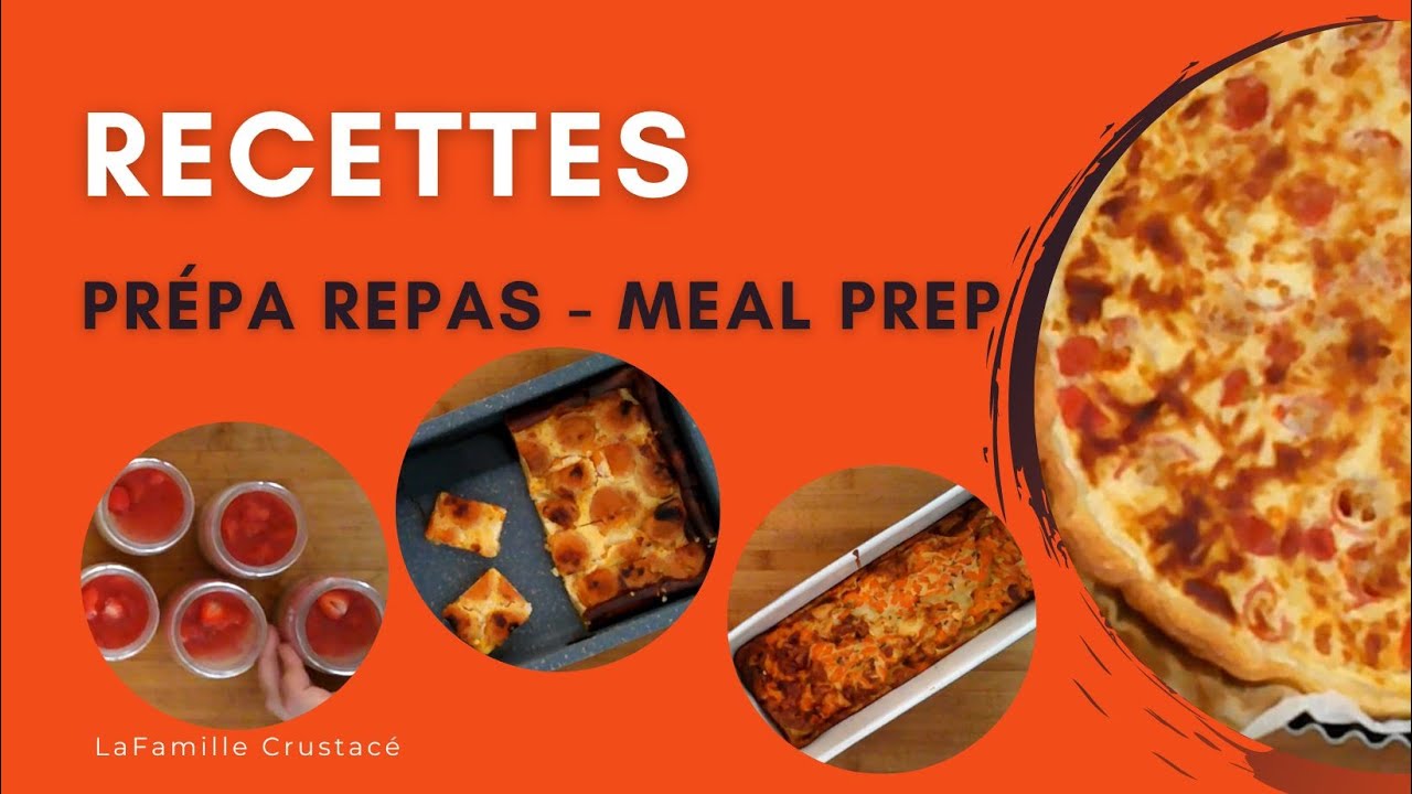 Préparation de repas | Meal prep | Avec restes du frigo + mini-courses ...