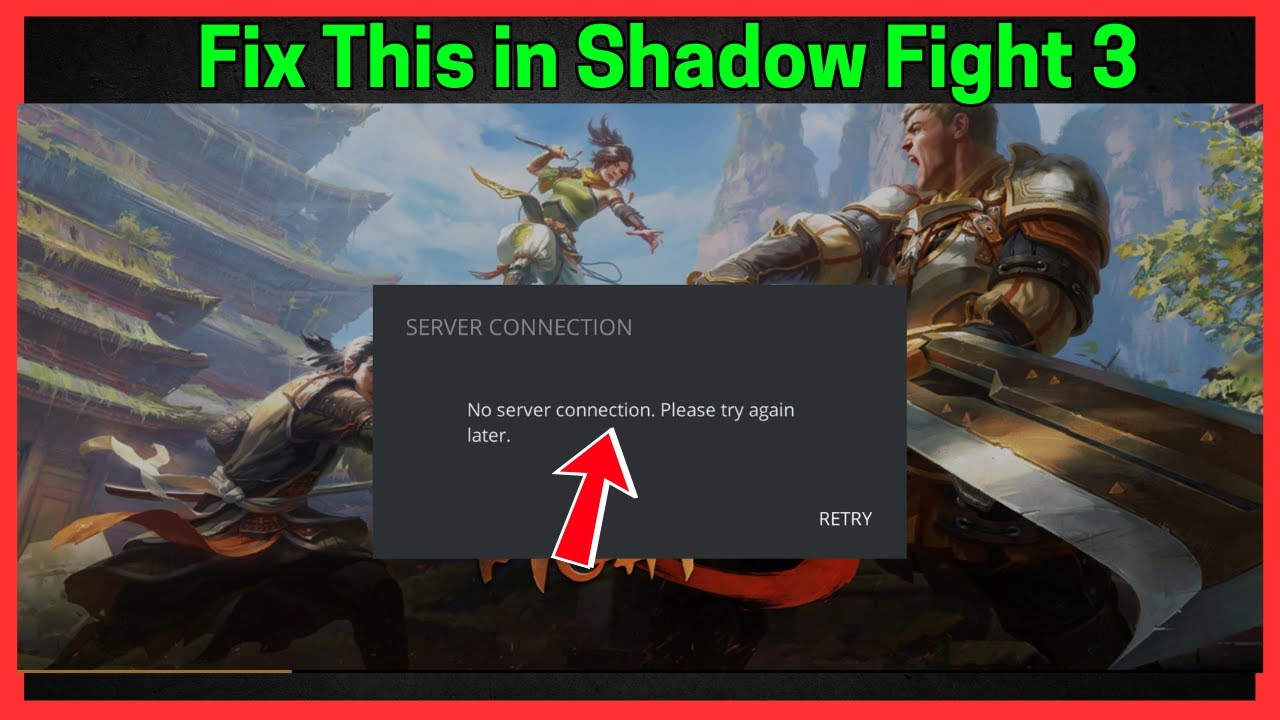 Fix Shadow Fight 3: No server connection. Please try again later - YouTube