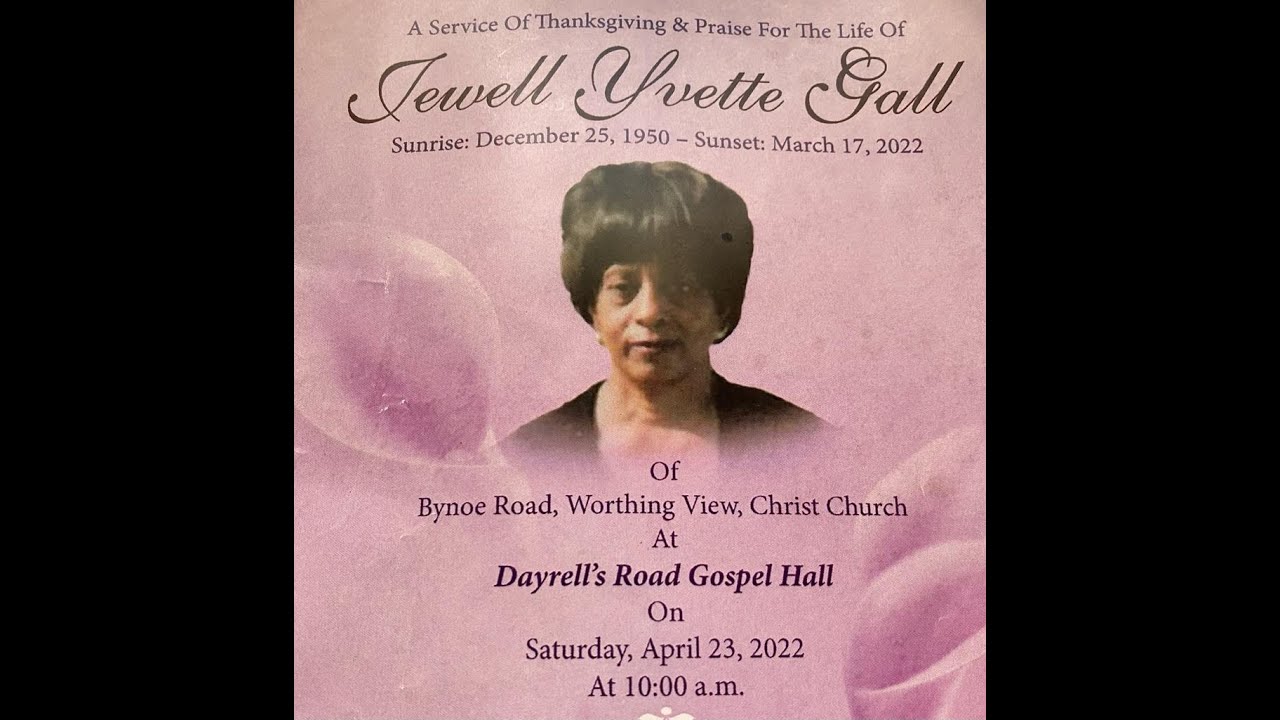 Live stream for a Jewell Yvette Gall - YouTube