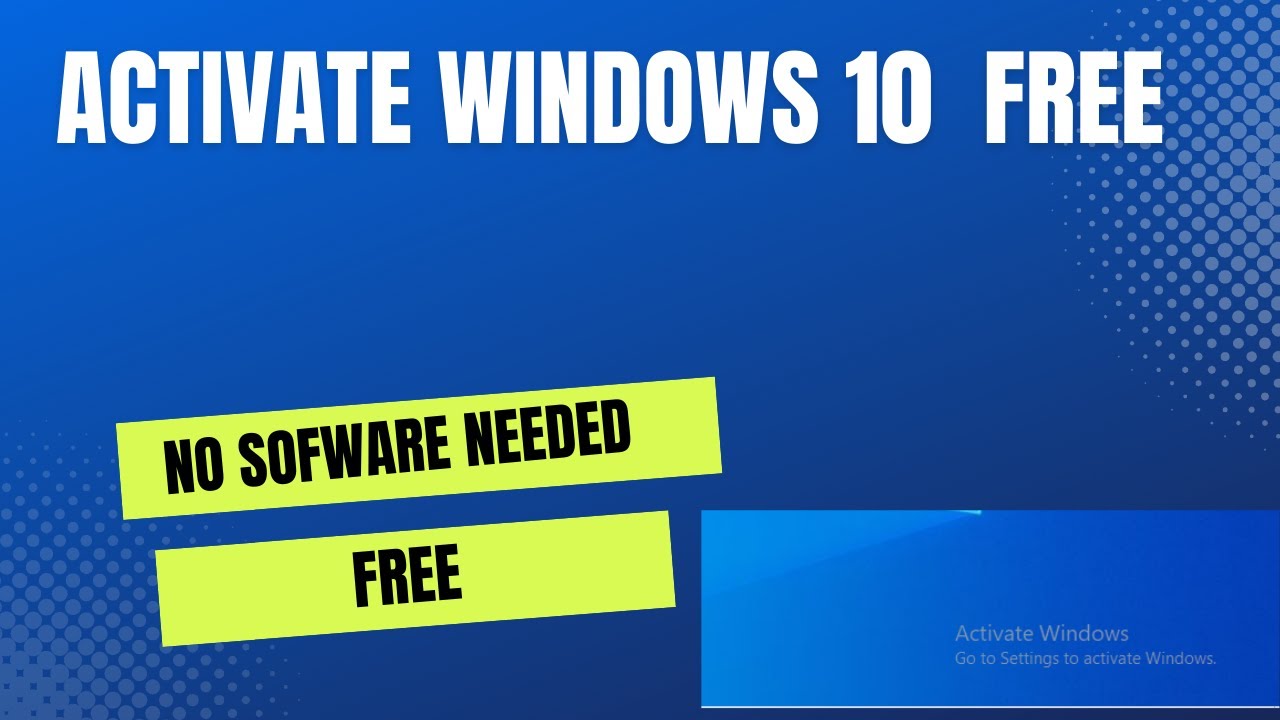 How to Activate Windows 10 without Software | Activate windows go to ...
