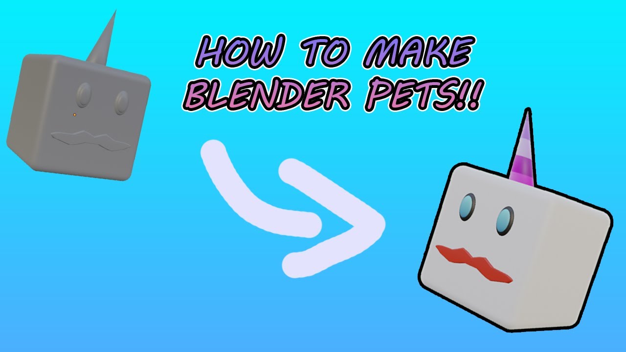 How to make low polly pets in blender! (Roblox studio - YouTube