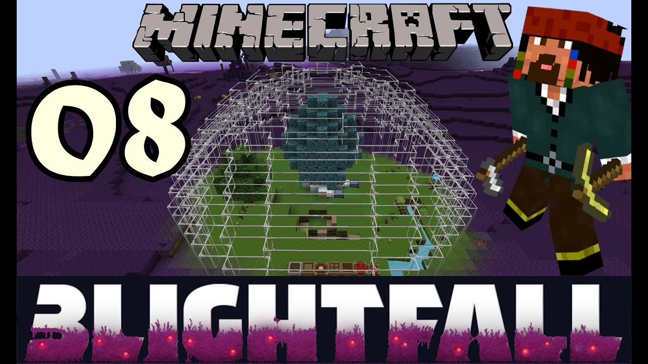 "Minecraft(Modded) BlightFall" #8 Villager FARM :D - YouTube