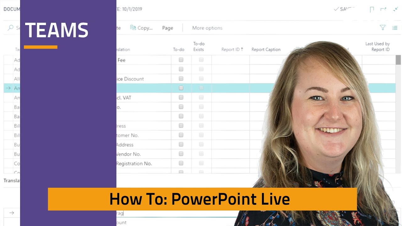 How To - PowerPoint Live in Teams - YouTube
