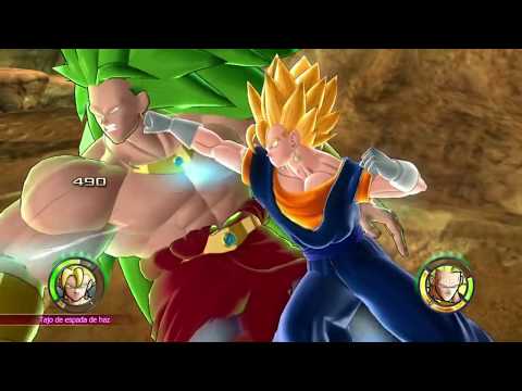 Dragon Ball: Raging Blast 2 VEGETTO VS BROLY SSJ3 - YouTube